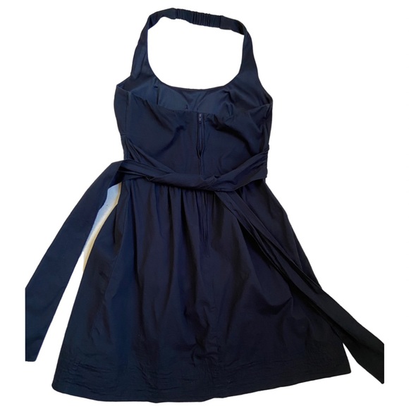 B. Smart | Dresses | B Smart Cute Navy Blue Halter Dress In Stretch ...